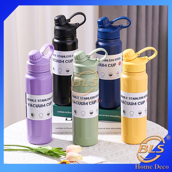 840ml Thermos Bottle Portable Double Vacuum Thermos Flask Stainless Steel Water Bottle | Shopee ...