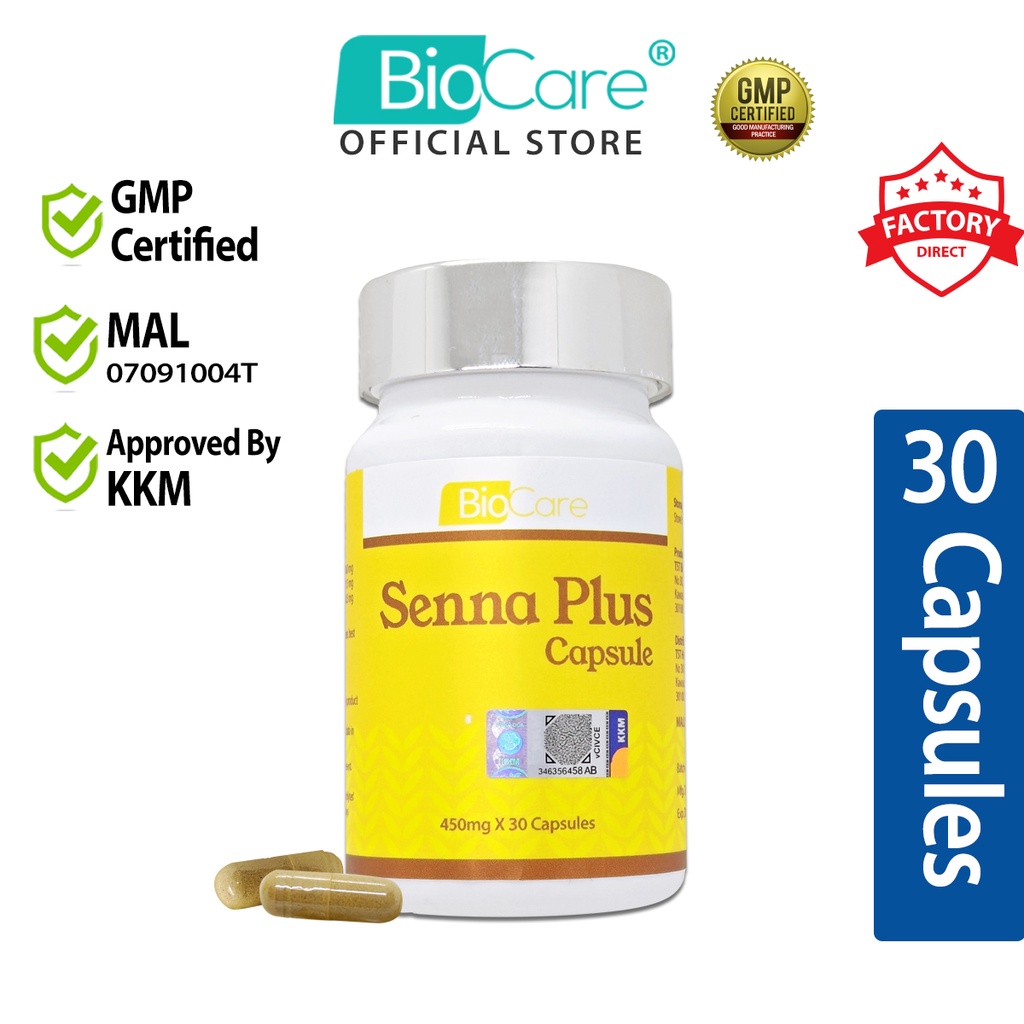 BioCare Senna plus Capsule 450mg (30's) | Shopee Malaysia