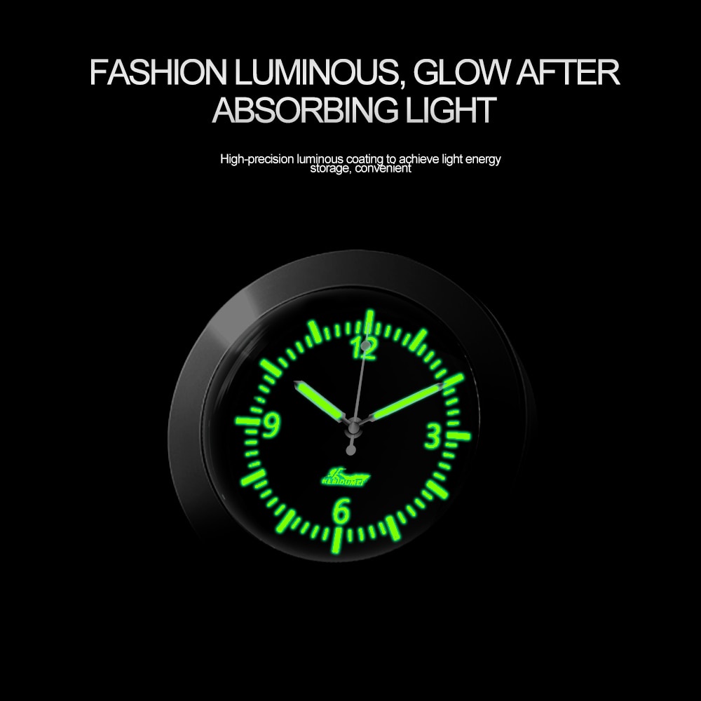 Car Clock Luminous Automobiles Internal Stick-On Mini Digital Watch ...