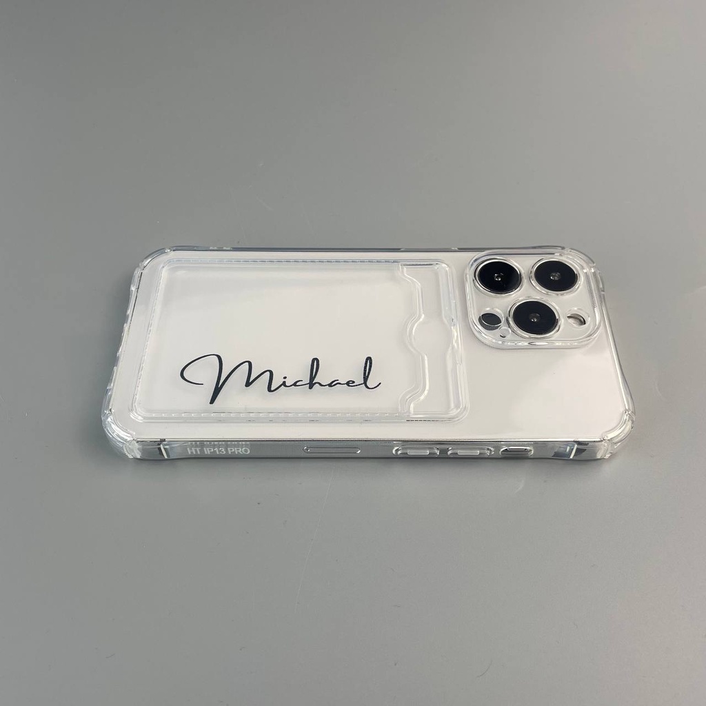 MojoSkins Transparent Card Casing For 15 Pro Max 14 13 Pro Max 12 11 XS ...