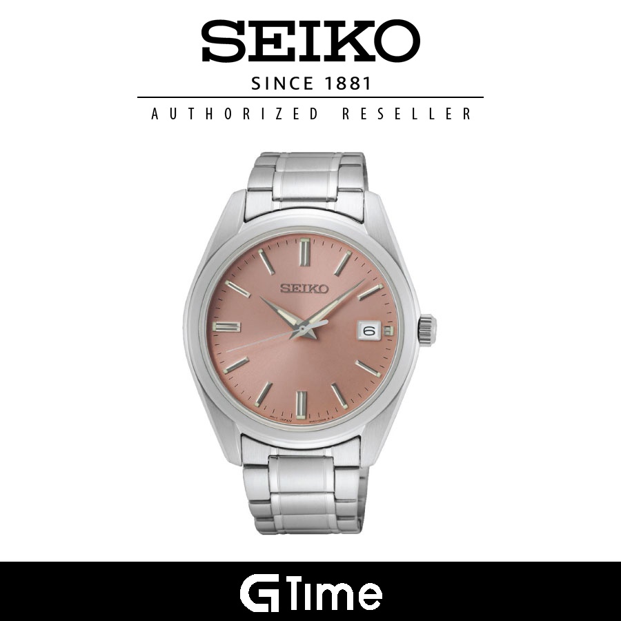 [Official Warranty] Seiko SUR523P1 Men's Conceptual Quartz Pink Dial ...