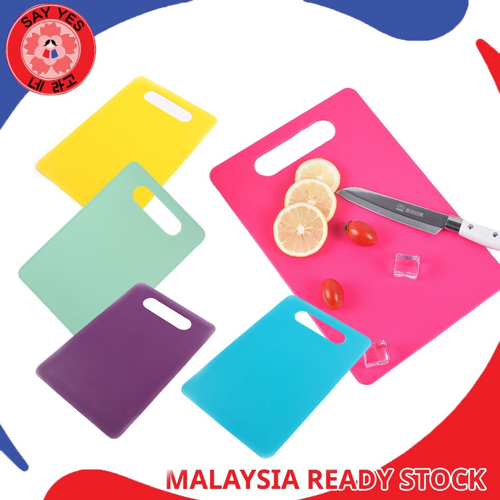 SayYes Kitchen Plastic Chopping Board Food Fruit Meats Cutting Board PP ...