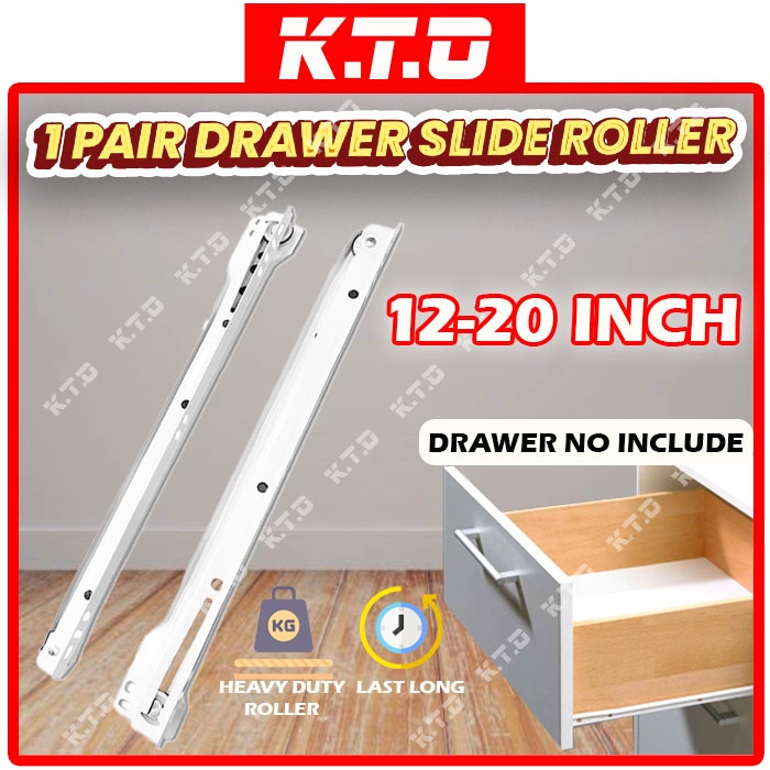 12Inch 14Inch 16Inch 18Inch 20Inch 1 Pair Heavy Duty Drawer Slide ...