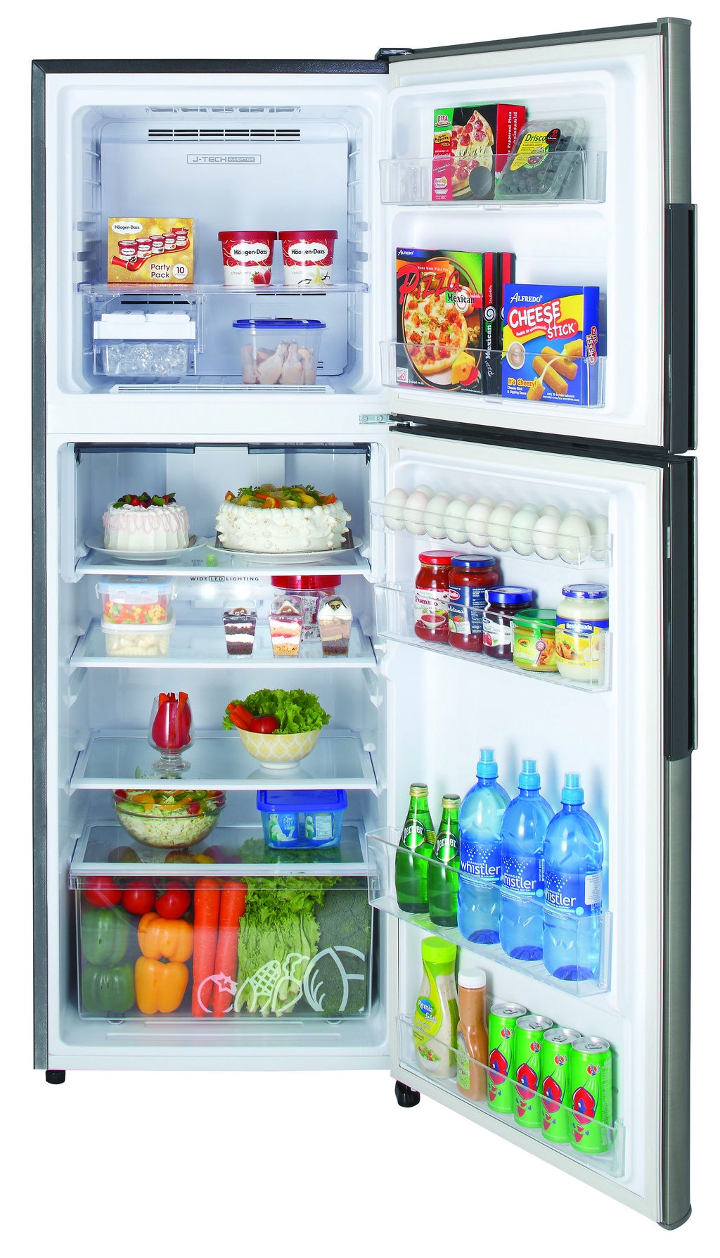 [SAVE 4.0] Sharp 380L 2 Door Inverter Refrigerator SJ3822MSS (Matte ...