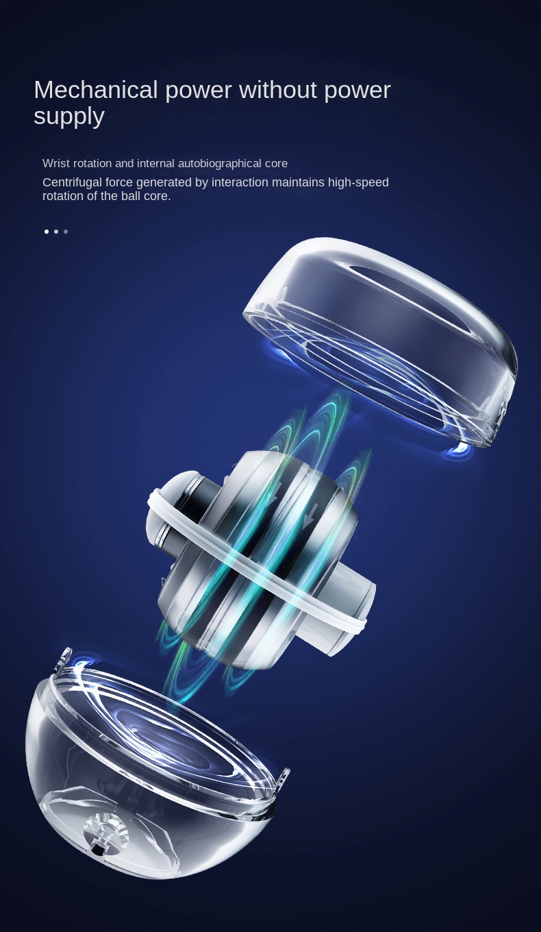 Gyro Ball Gyroscope LED Wrist Ball Power Gym Training Exercise Tool ...