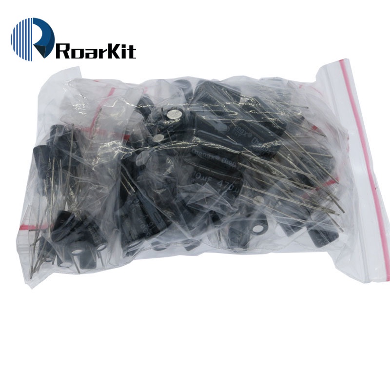Super Capacitor Kit 120Pcs 12 values 50V 16V 0.22UF-470UF 4*7MM 5X7MM ...