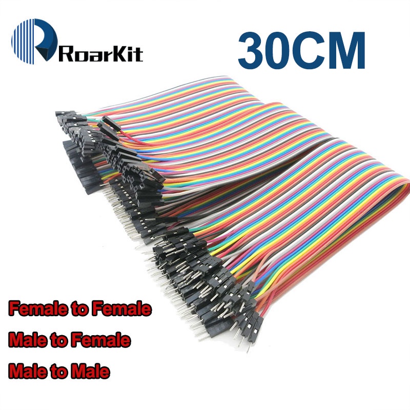 Dupont Line 120pcs 30CM 40Pin Male to Male + Male to Female and Female ... Dupont Line 120pcs 30CM 40Pin Male to Male + Male to Female and Female ...