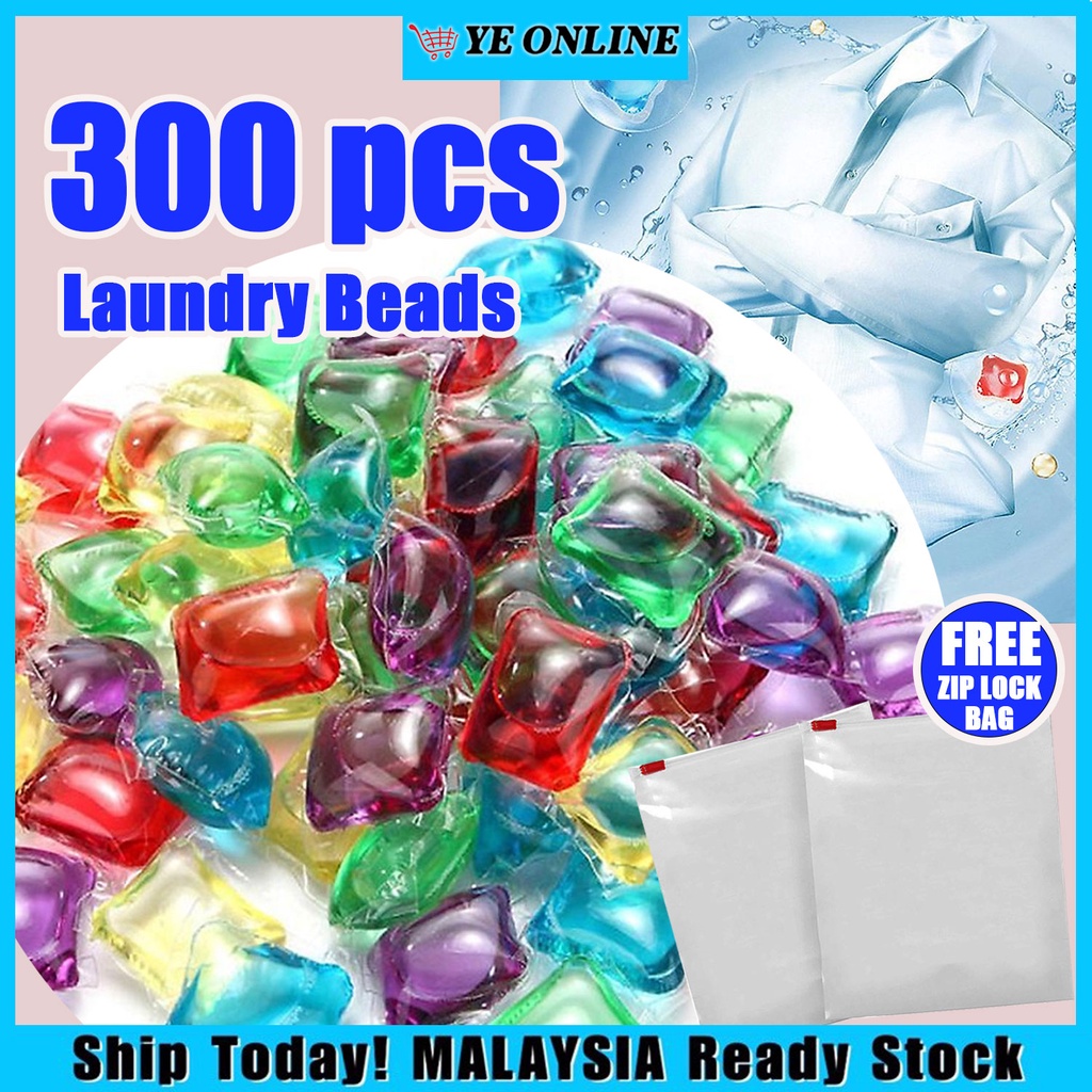 300PCS Laundry Ball Beads Wash Lasting Fragrance Laundry Scent Liquid ...