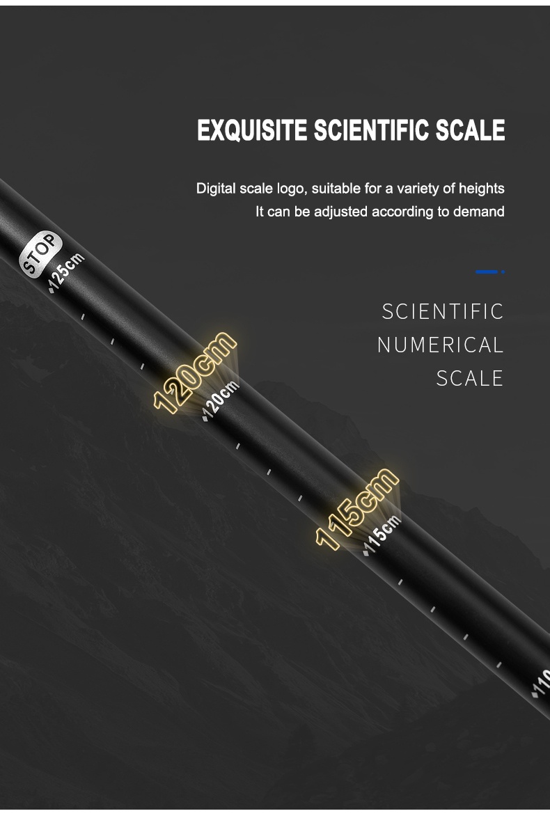 CAMEL CROWN Outdoor Carbon Climbing Rod Light Weight Hiking Equipment ...