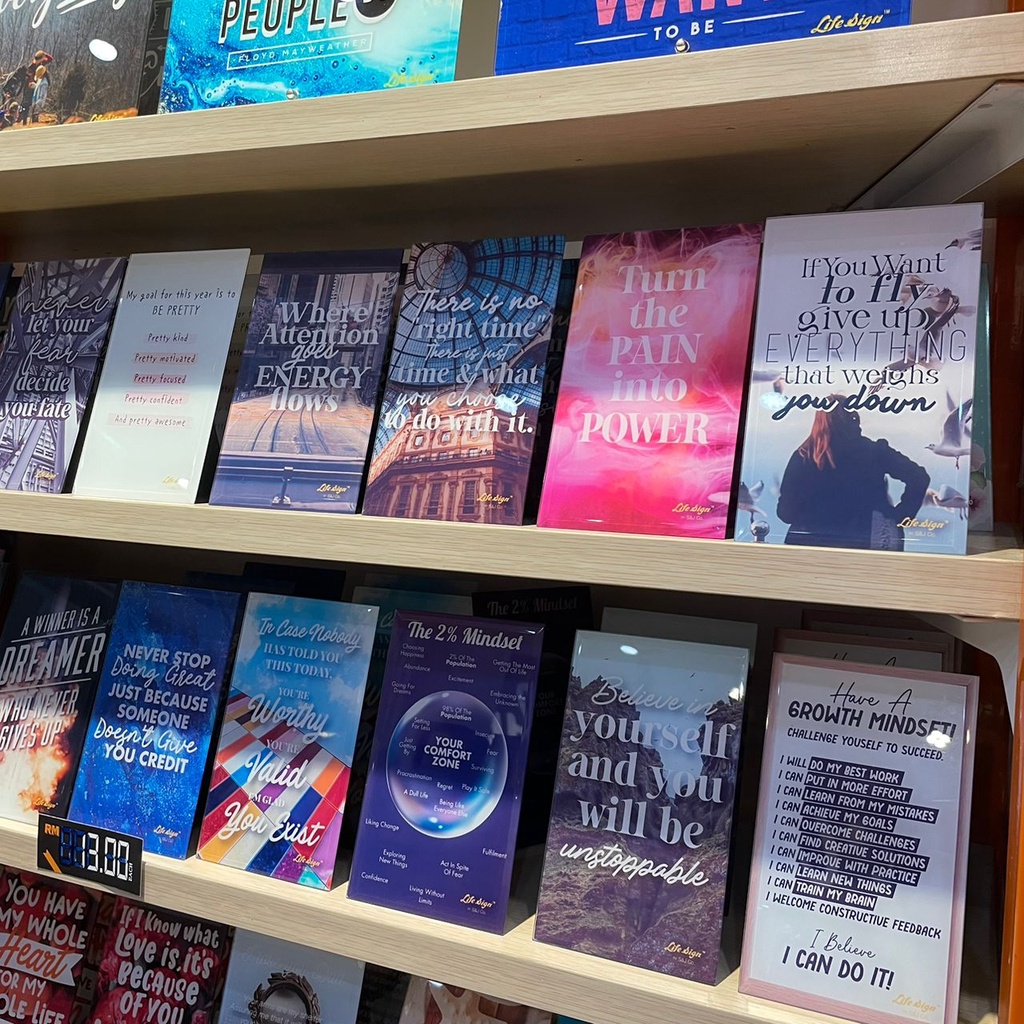 Lifesign 17x10cm Positive Motivational Quotes Frames Series | Shopee ...