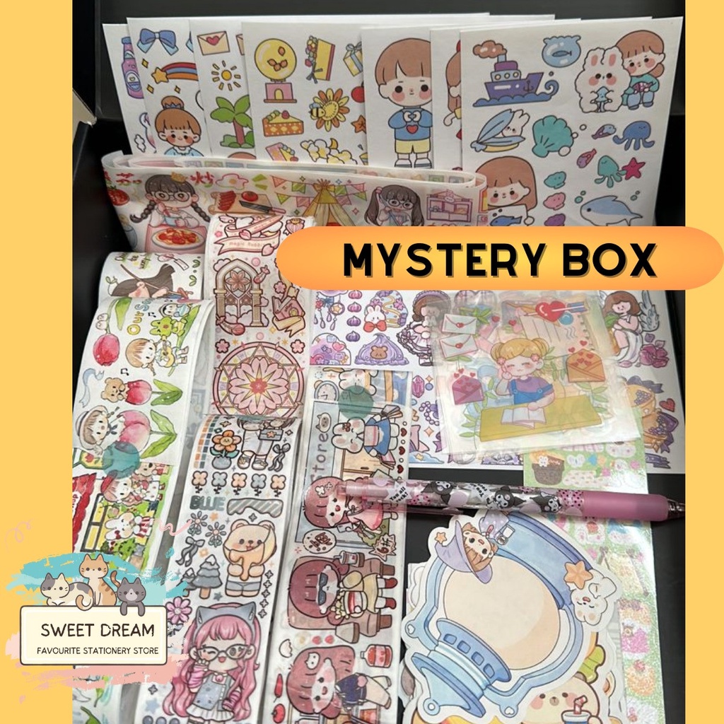Cute Journal Random Stationery Gift Box ‖ Mystery Box 手帐随心配 | Shopee ...