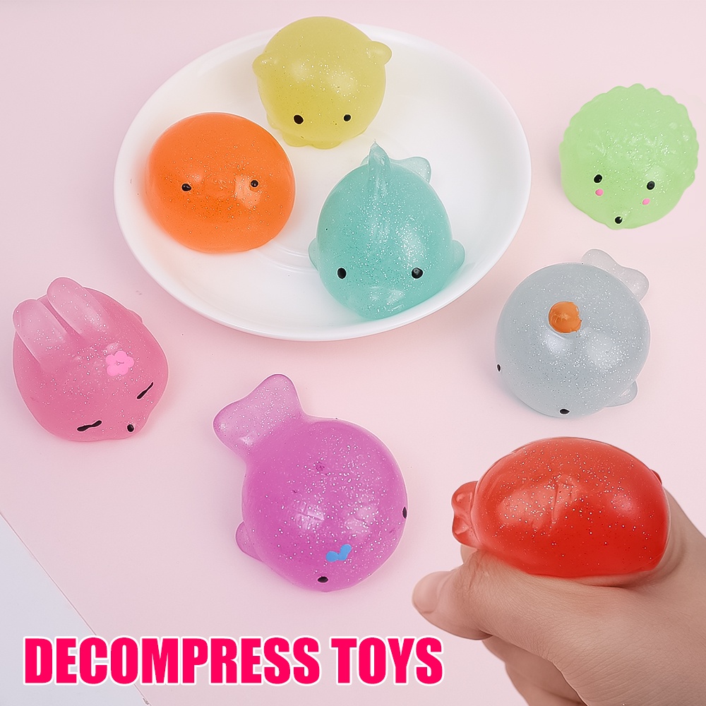 Kawaii Mochi Squishies Squeeze Toys / Soft Rubber Bubble Decompression ...