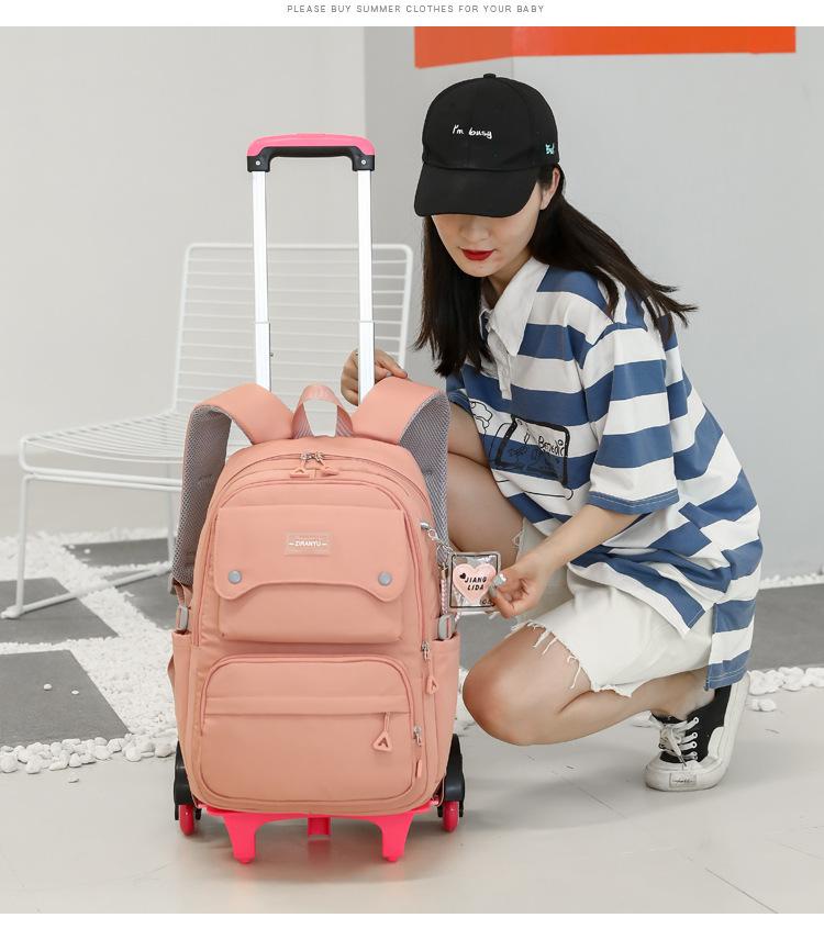 (B638) 44cm - 6 Wheels Trolley Primary School Bag Beg Sekolah Beroda ...