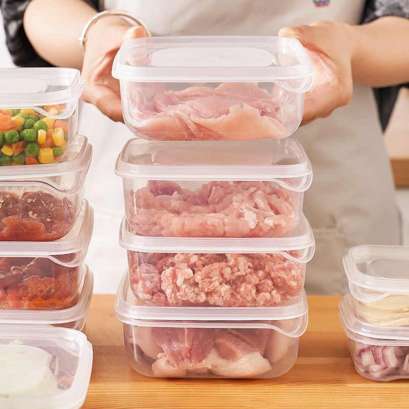 1/4grids Food Storage Box with Lids Refrigerator Preservation Box Meat ...