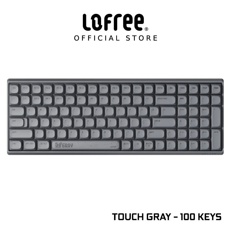 Lofree Touch Gray 100 Key Triple Connection Mechanical Keyboard ...