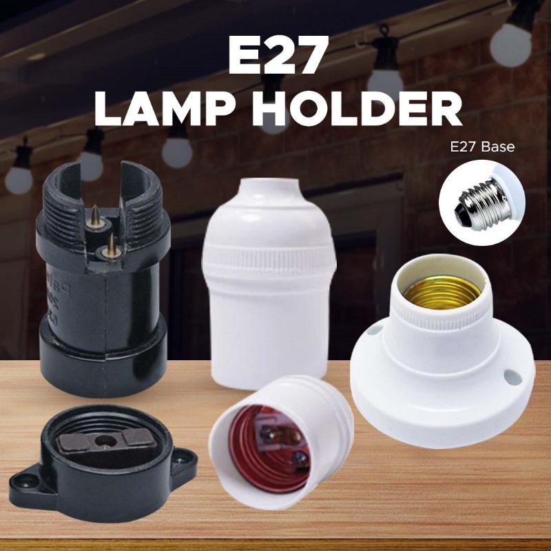 E27 LAMP HOLDER SURFACE MOUNT BATTEN/WEDGE/HANGING E27 BULB HOLDER ...