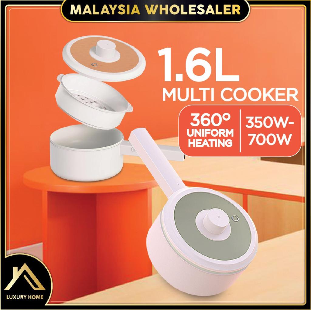 Electric Non Stick Ceramic Pot 1.6L Long Handle Periuk Electrik Mini ...