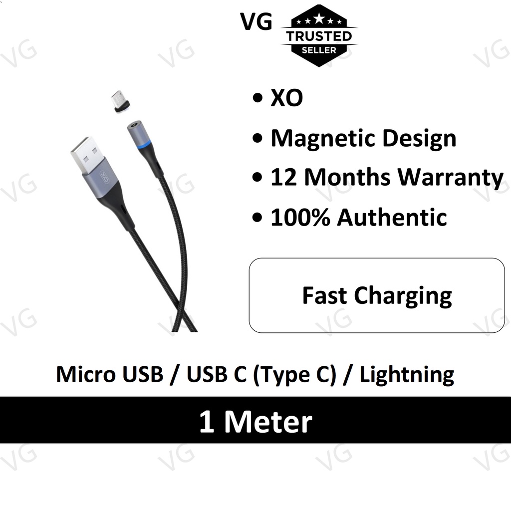 [100% ORIGINAL XO] XO NB125 Magnet design Cable with 2.0A (micro /type ...