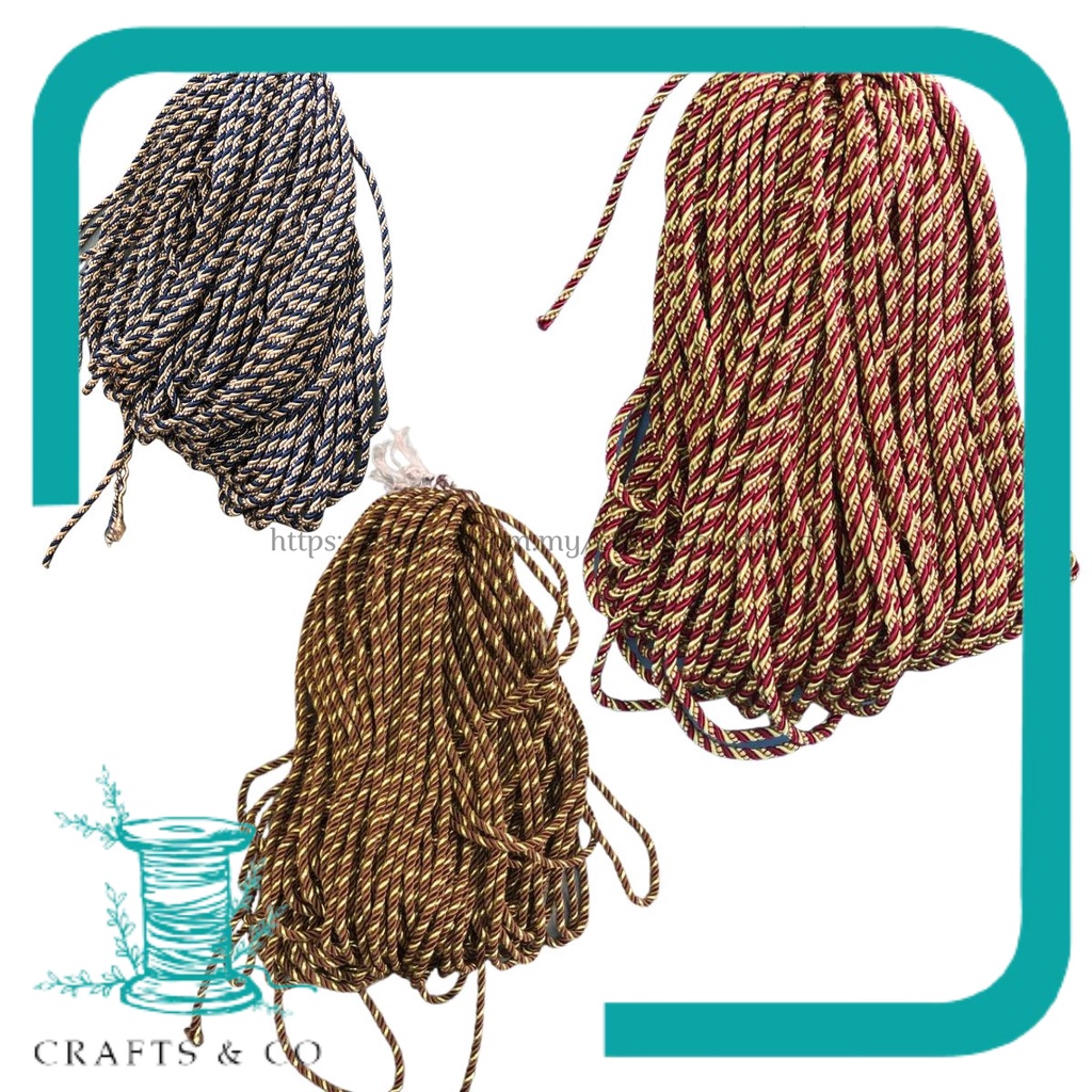 (1Meter) 0.8cm 0.5cm Sofa Rope Tali Sofa / Rope String Pengikat Langsir ...