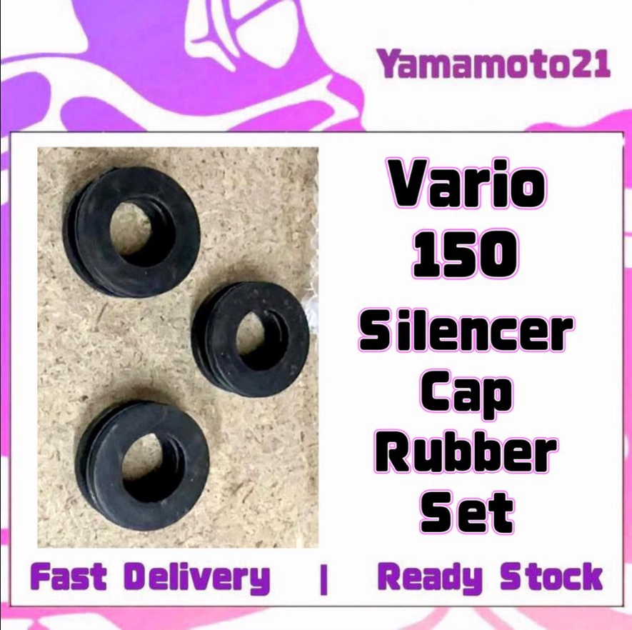 HONDA VARIO 150 VARIO150 SILENCER CAP RUBBER SET MUFFLER END CAP RUBBER ...