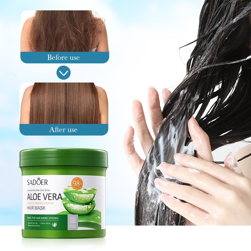 ROREC SADOER Aloe Vera Anti Dandruff Repair Shampoo Anti-Itch Oil Control Shampoo 500ml | Shopee ...