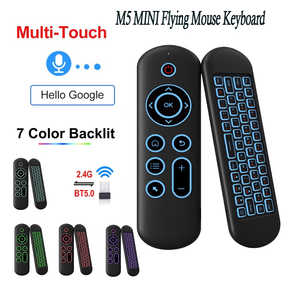 M5 MINI Bluetooth Dual-mode Remote Control Flying Mouse Keypad ...
