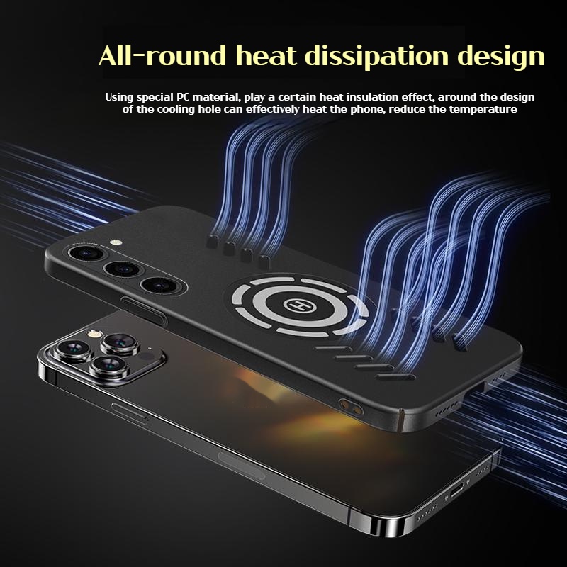 Magnetic Cooling Phone Case For Samsung Galaxy S23 S22 Plus S23 S22 ...