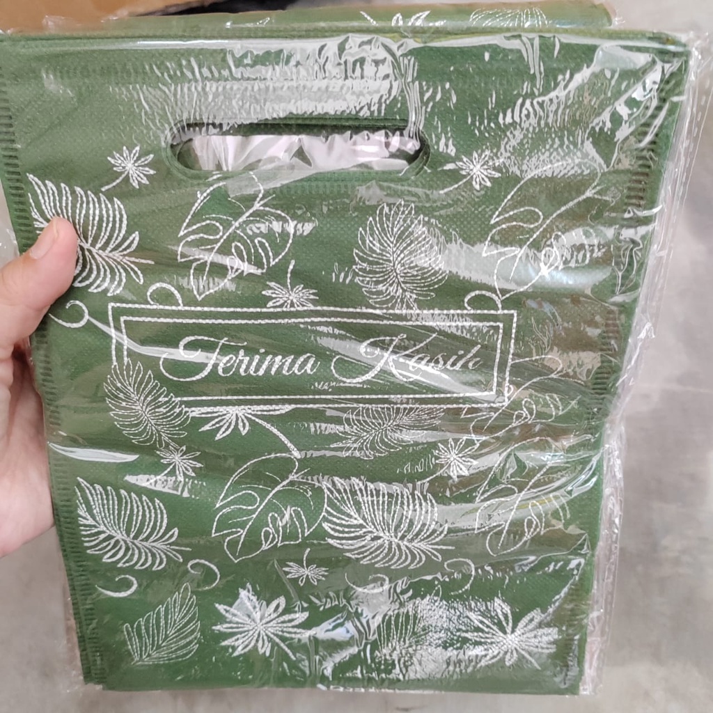 100pcs Beg Kain Beg Goodies Non-Woven Bag Beg Goodies Murah Gift Bag ...