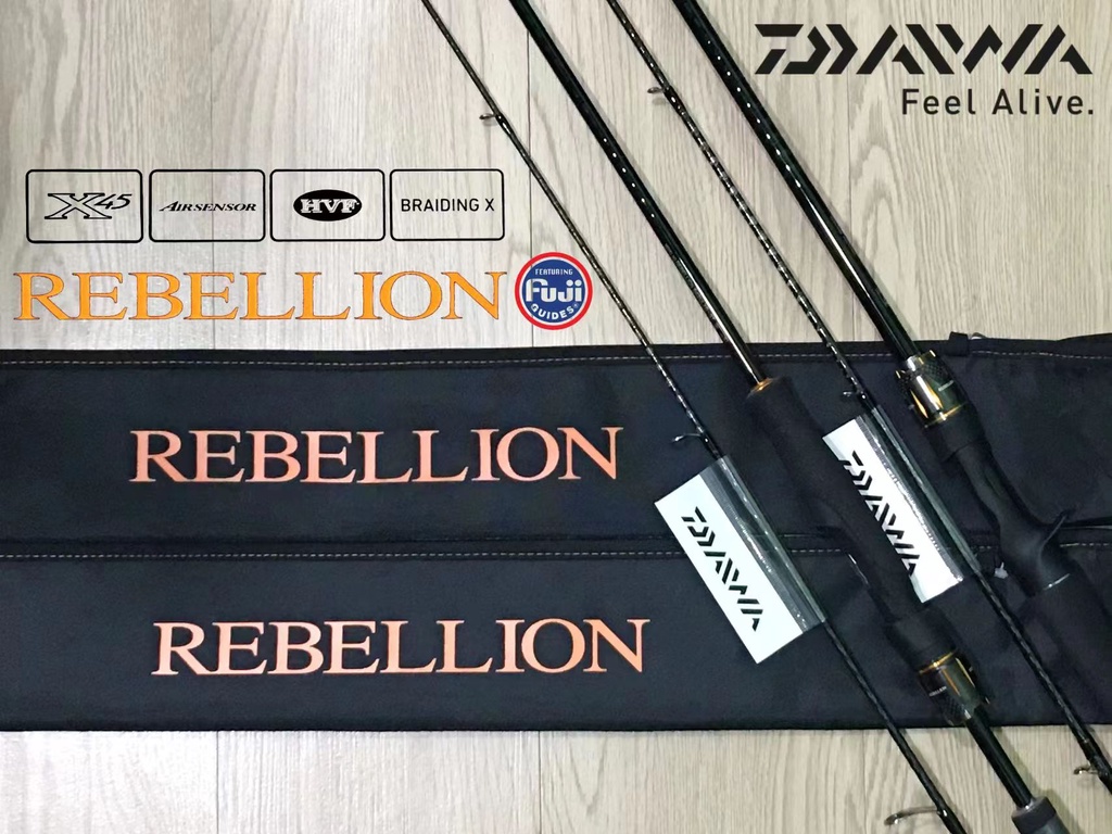 DAIWA 2020 REBELLION SPINNING/ BAITCASTING(BC) FISHING ROD | Shopee Malaysia