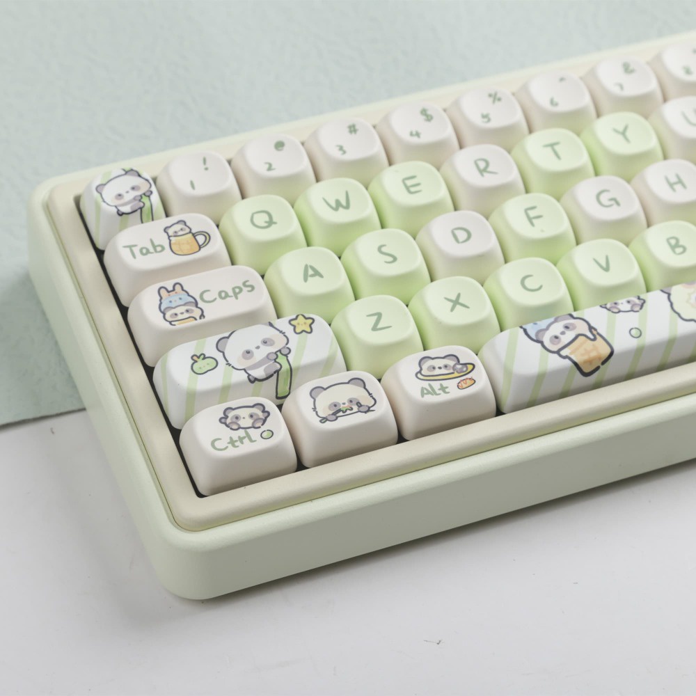 Cow Keycaps Gradient Color MOA Profile Cute Cartoon PBT Dye Sub ...