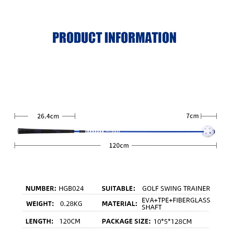 PGM Golf Swing Stick Sound Training Stick Increase Swing Speed Delay ...