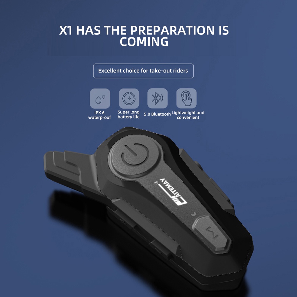 (Local Seller) Kebidumei 1000M Helmet Intercom Helmet Headset Bluetooth ...