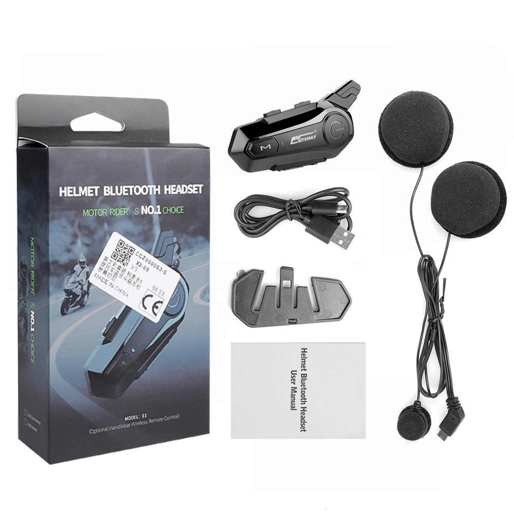 (Local Seller) Kebidumei 1000M Helmet Intercom Helmet Headset Bluetooth ...