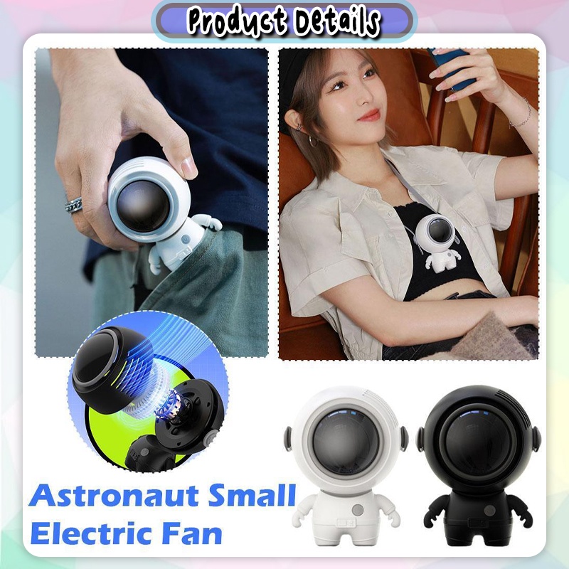[Little B House] Astronauts Handheld Small Fan Portable Rechargeable ...