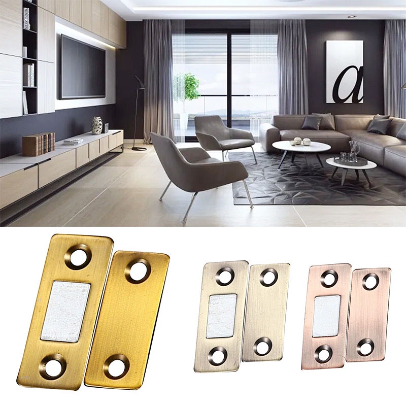 Super Thin Stainless Steel Hidden Magnetic Door Catch Latch Cabinet ...
