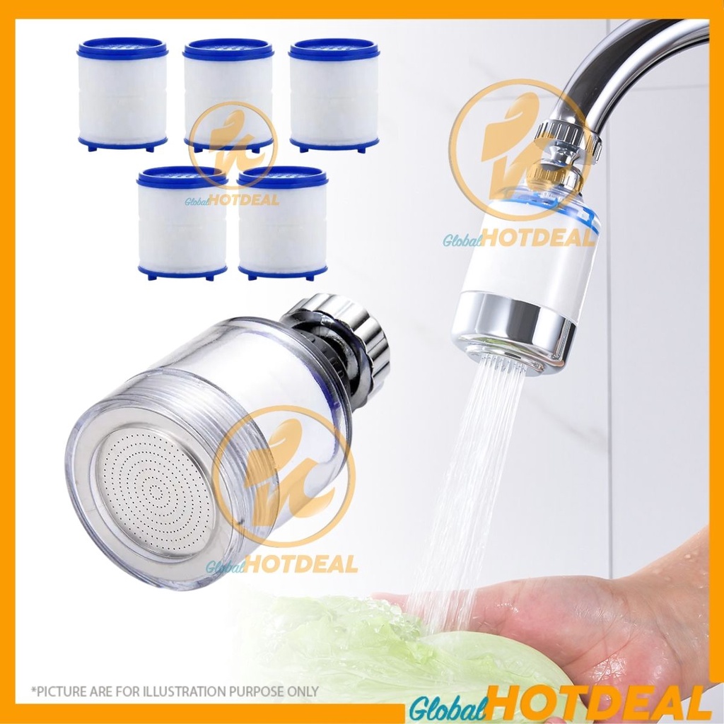 Faucet With Filter Chlorine 360° Rotating Faucet Filter Water Filter ...