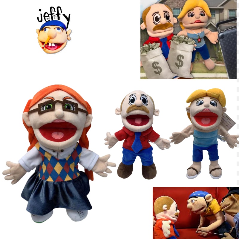 40cm Jeffy Puppet Doll Jeffy Hand Puppet Sml Jeffy Puppet Family Real ...