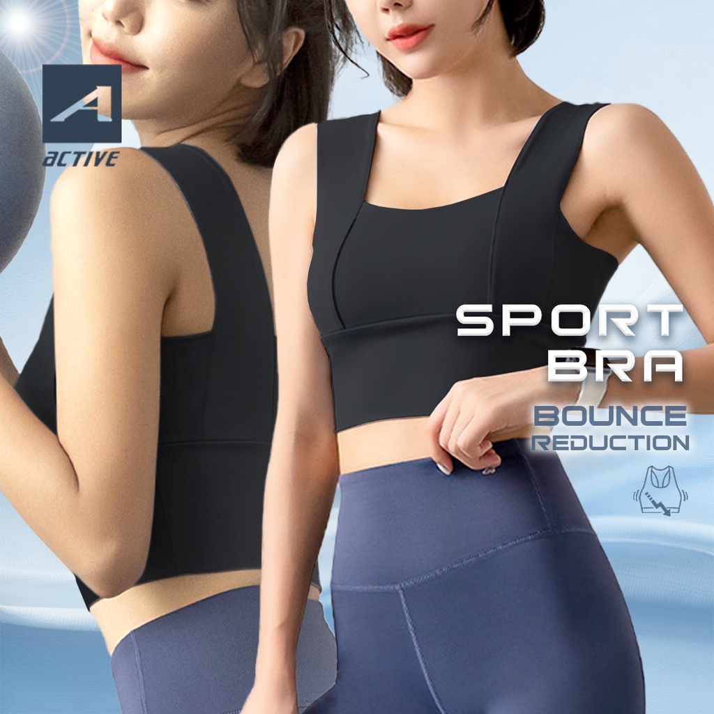 Shockproof Wireless Sport Bra Wanita Quick-drying Sport Bra PLUS Size M ...