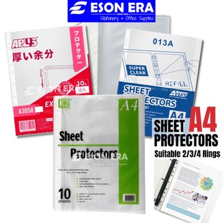 CBE / K2 / Astar / Aplus A4 Sheet Protector 10 Sheets A3058 / 013A ...