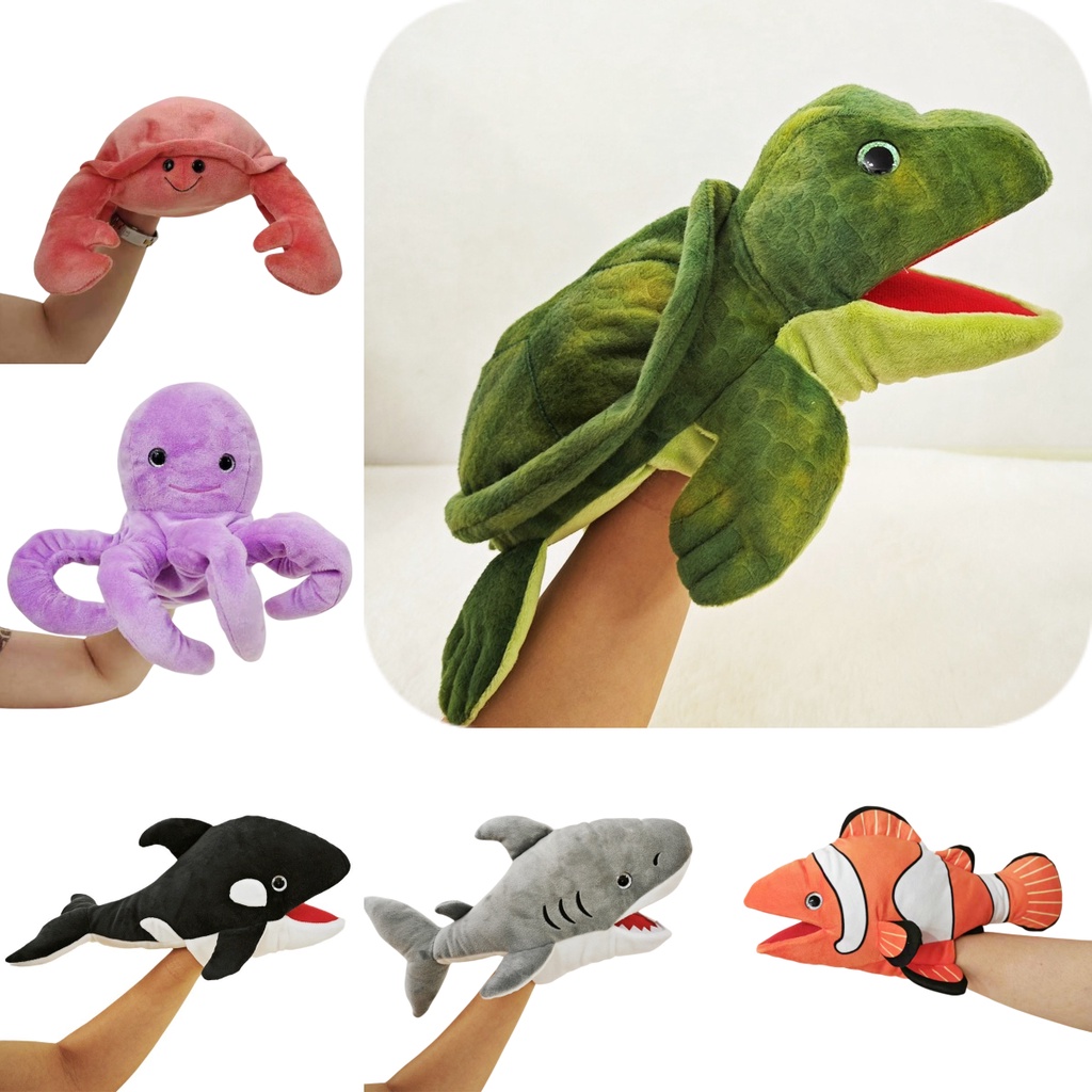 Interactive Puppet Play With Marine Animals Shark Turtle And More ...