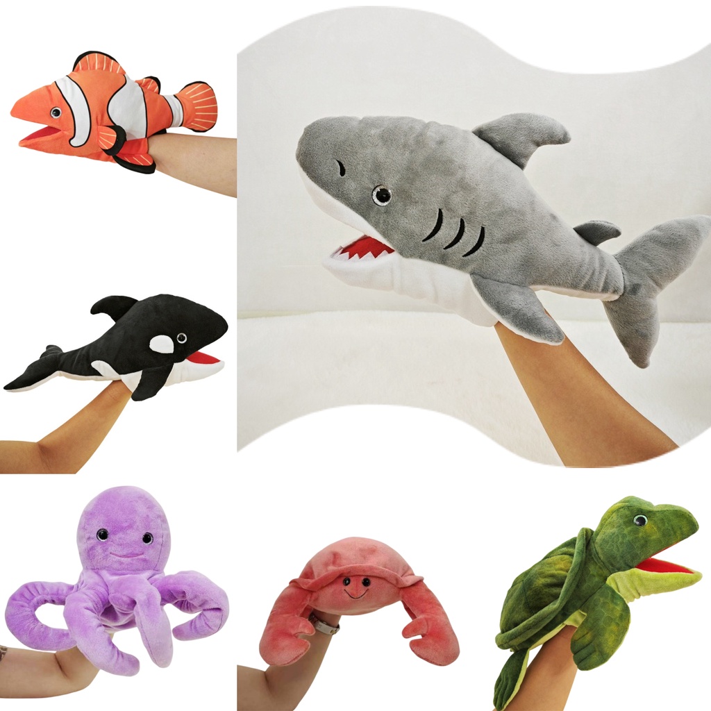 Interactive Puppet Play With Marine Animals Shark Turtle And More ...