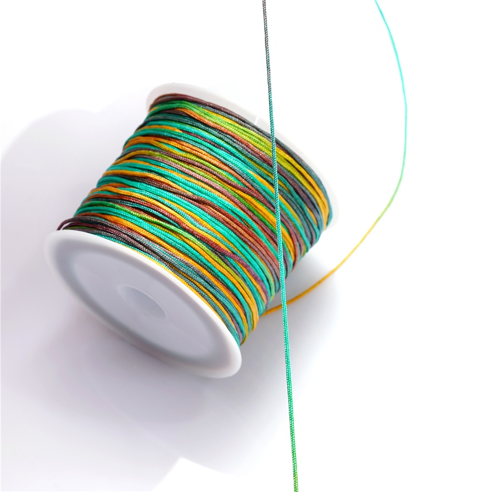 St.kunkka 30m 72# Duan dyed colored jade thread 0.8mm Multicolored ...