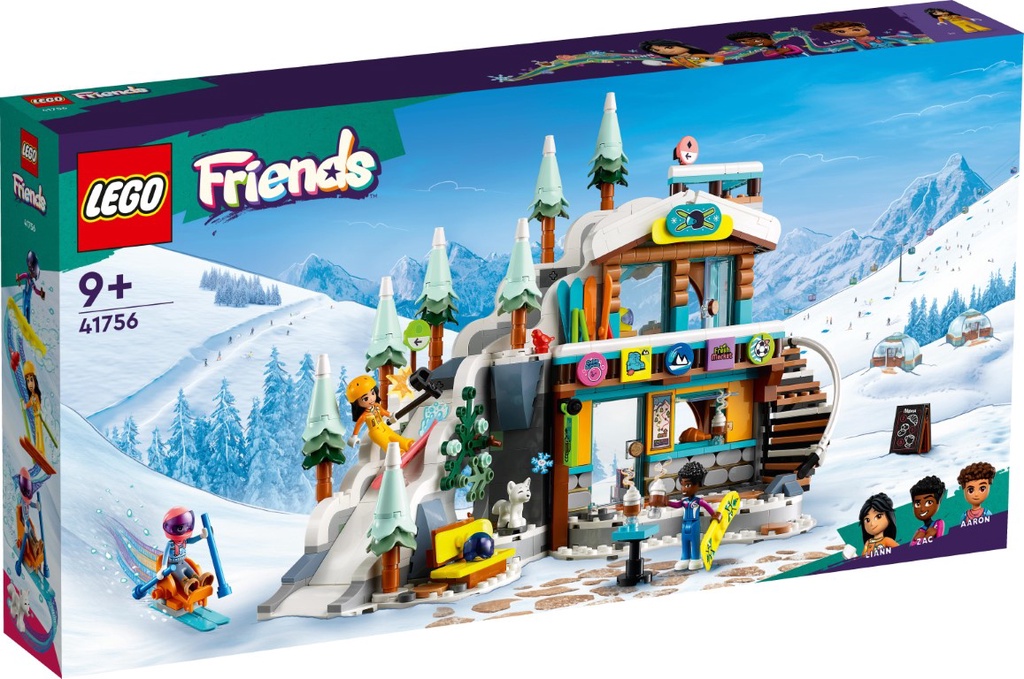 LEGO 41756 Friends Holiday Ski Slope and Cafe Building Toy Set (980 ...