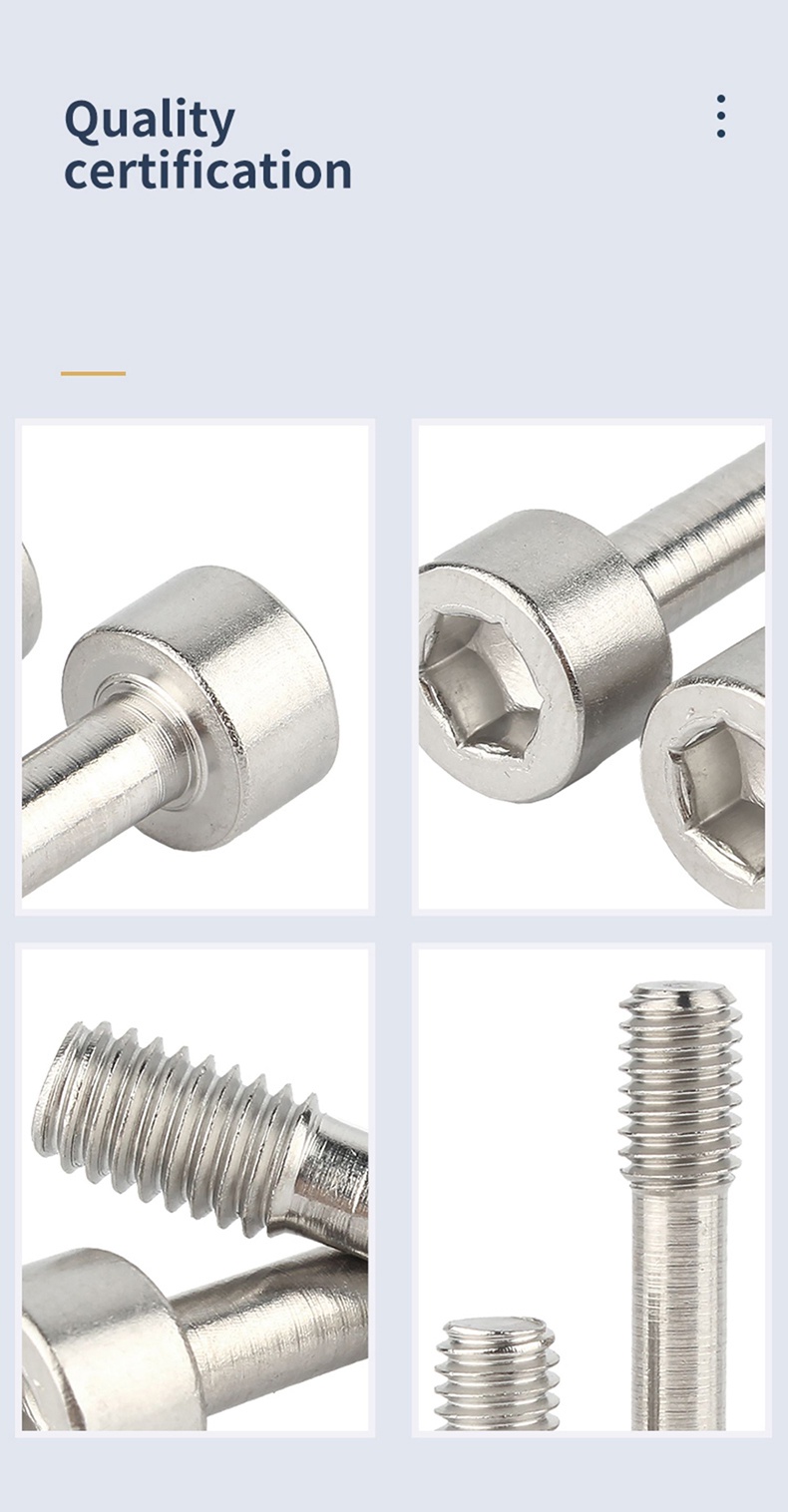 304 Stainless Steel Internal Hexagon Socket Head Half Tooth Bolt Round ...