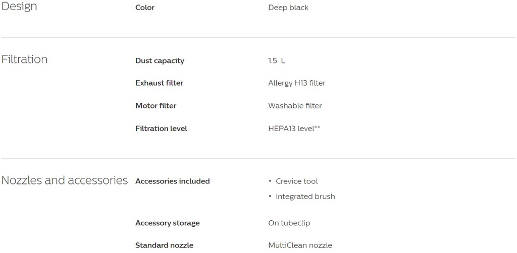 Philips FC9350 PowerPro Compact Bagless Vacuum Cleaner 1800W ( Deep ...