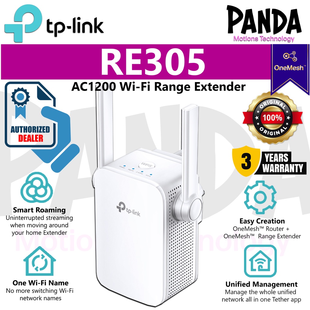 TP-Link AC1200 Wi-Fi Range Extender (RE305) | Shopee Malaysia