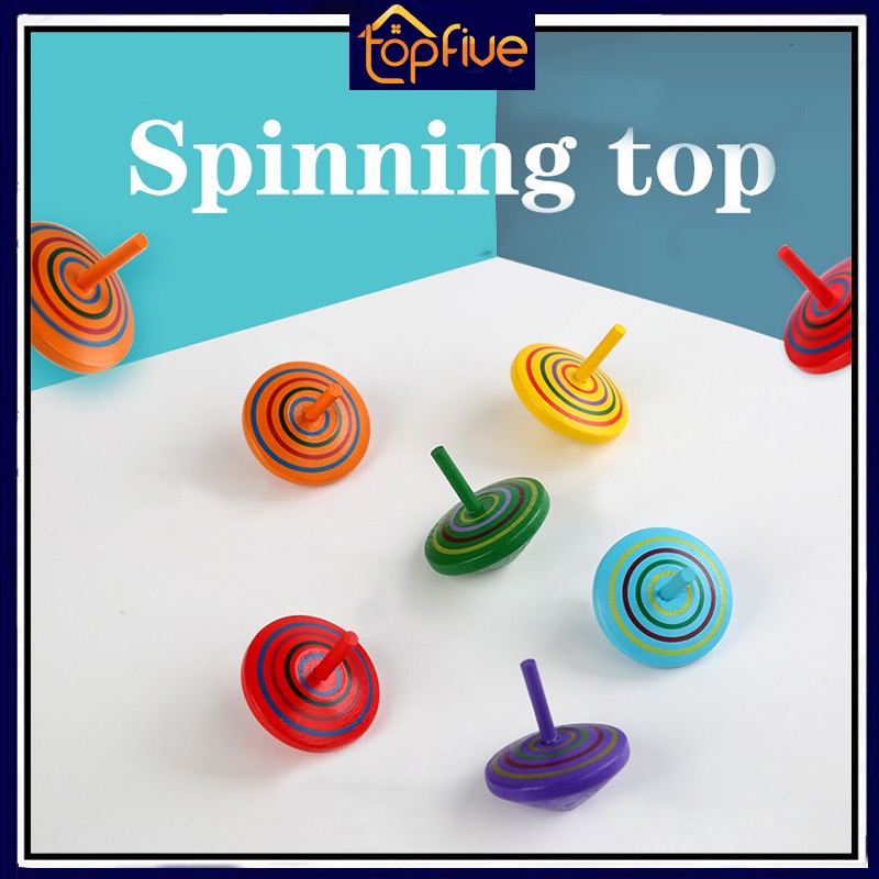 Gasing 4cm Kids Wooden Gyro Toys Spinning Toy Mainan Kanak-kanak ...