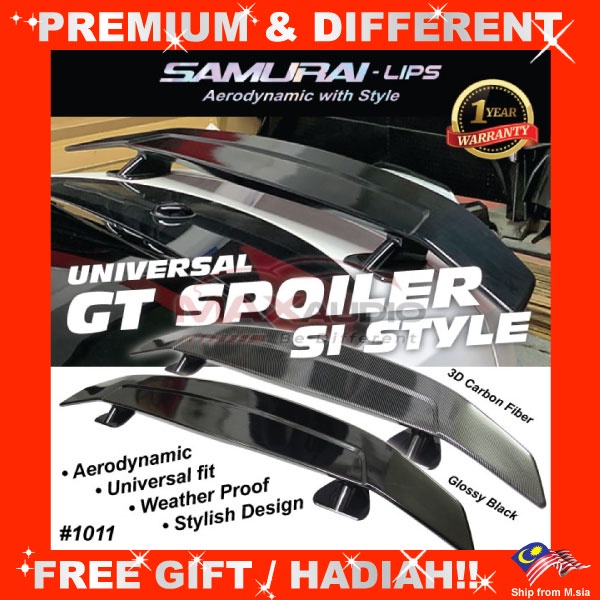 CIVIC SI STYLE SAMURAI Spoiler BEZZA SAGA PERSONA WIRA WAJA VIOS CITY ...