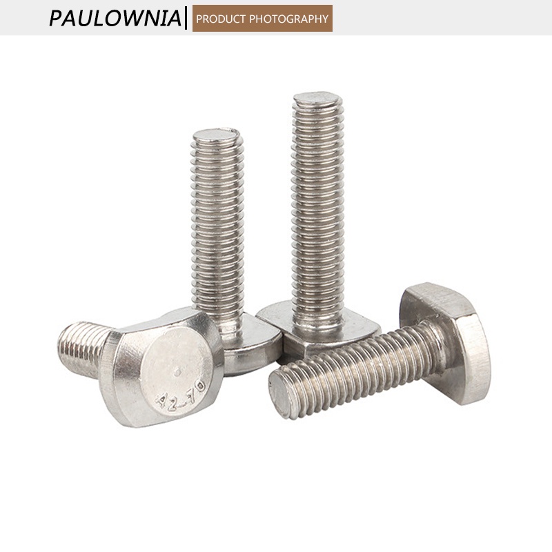 M5 M6 M8 M10 Stainless Steel 304 T-Head Bolts T-Slot Screw Square Bolt ...