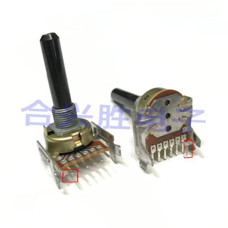1PCS 161 Type Double Potentiometer Horizontal B50K 7Pin 6+1 Feet Power ...